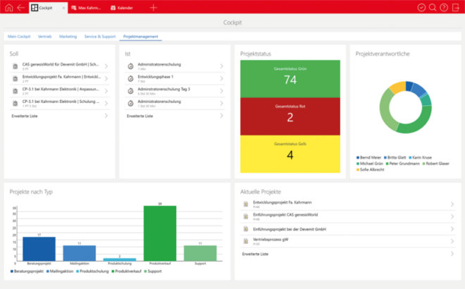 CRM - Customer Relationship Management - CAS genesisWorld