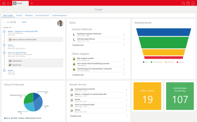 CRM - Customer Relationship Management - CAS genesisWorld