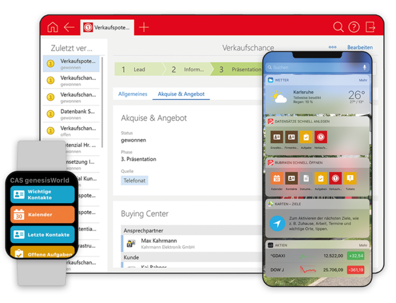 CRM - Customer Relationship Management - CAS genesisWorld